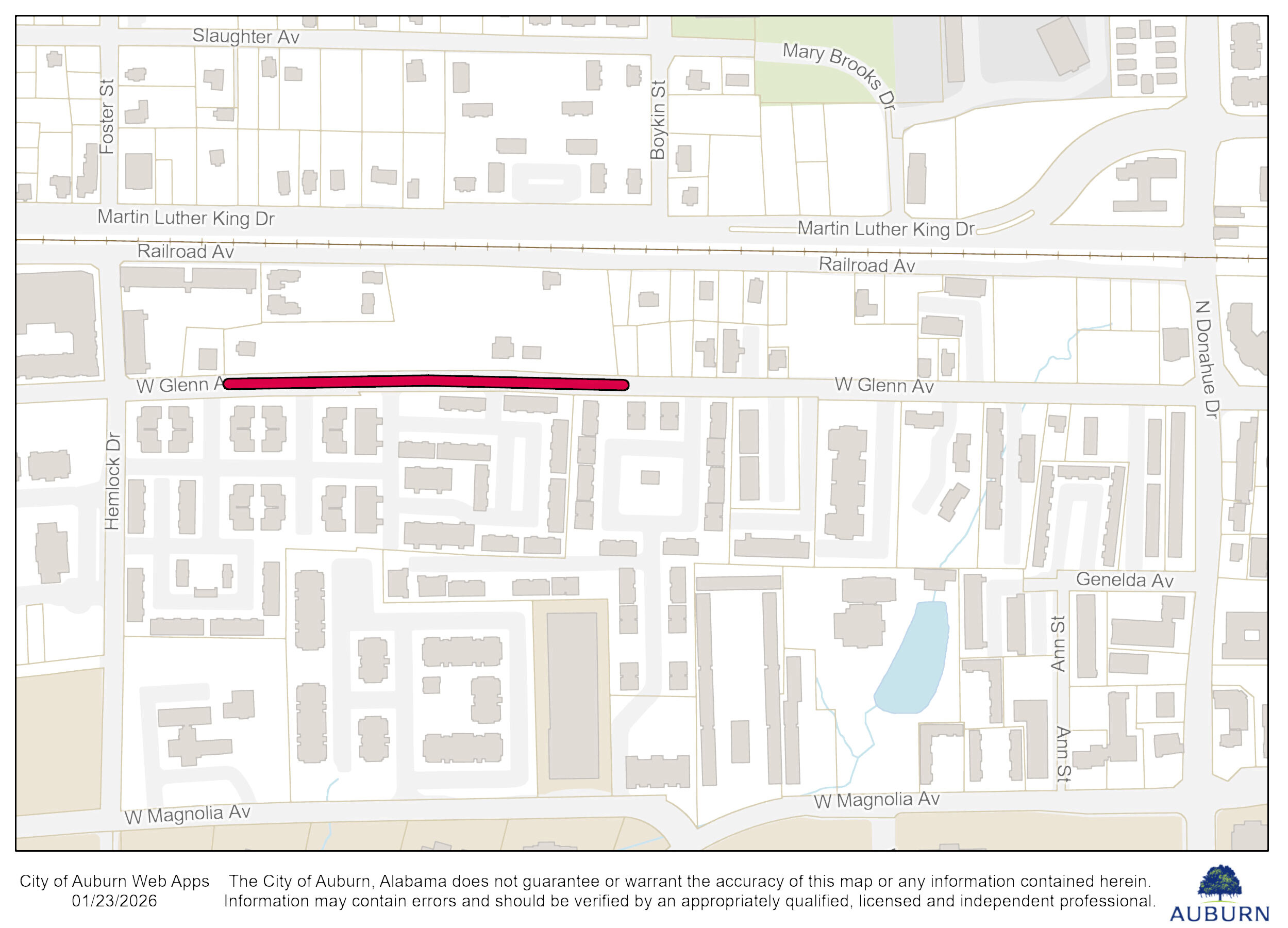 West Glenn Avenue closure expected Jan. 27 - City of Auburn News